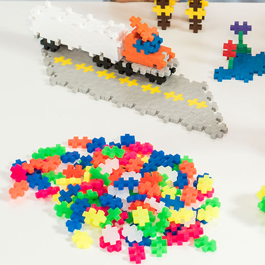 Plus Plus - Learn To Build, Color Básico, 400 Piezas – Funny Smart Toys